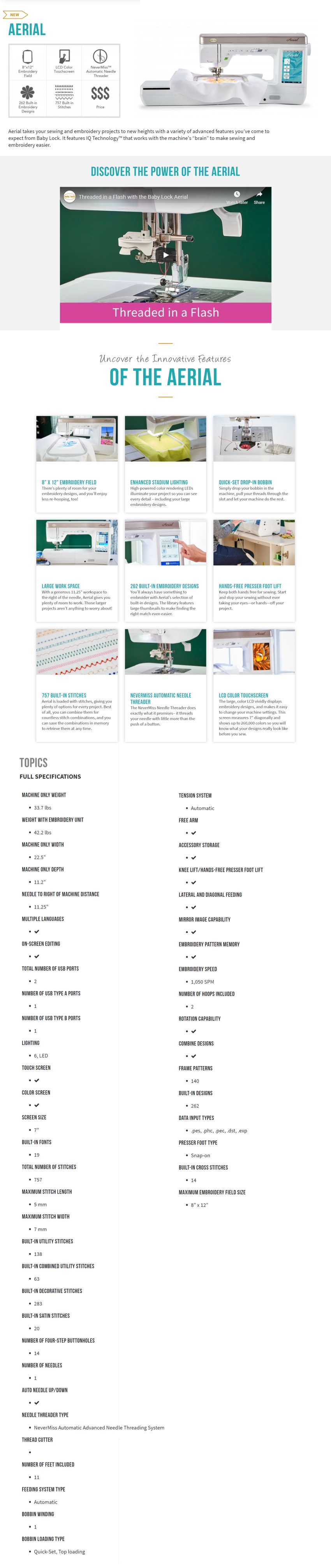 Baby Lock Aerial (New)